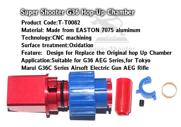 Super Shooter - CNC G36 Hop up Chamber - T-T0082 – Tiger Tactical Airsoft