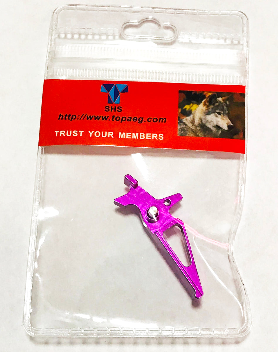 SHS- CNC Aluminum Speed Triger for M4/M16 AEG Series- Purple – Tiger ...